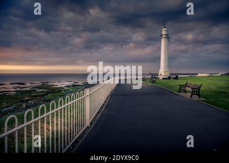 The old lighthouse at Roker Cliff Park Stock Photo - Alamy