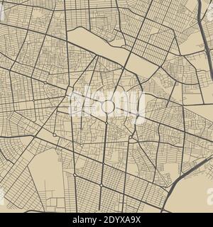 Mashhad map. Detailed map of Mashhad city administrative area ...