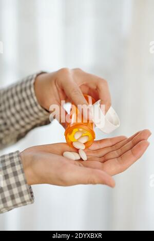 Women Taking Pharmacy Control Pill Stock Photo - Alamy