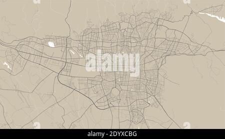 Colorful Tehran vector city map Stock Vector Image & Art - Alamy
