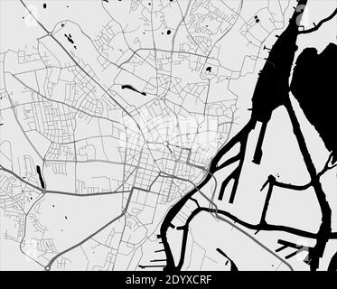 Urban vector city map of Szczecin, Poland Stock Vector Image & Art - Alamy