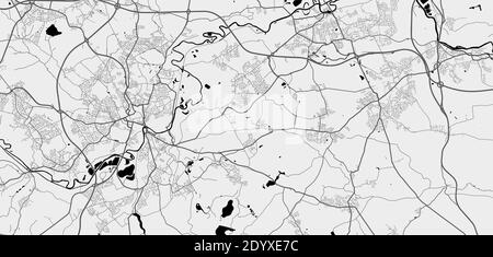 Wakefield map. Detailed map of Wakefield city administrative area ...