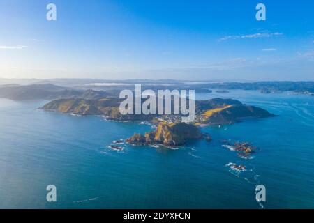 Aerial view of Tapeka point near Russell, New Zealand Stock Photo - Alamy