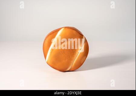 Caucasian suluguni round dairy cheese piece Stock Photo - Alamy