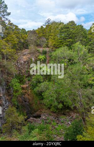 dry Paranui falls at New Zealand Stock Photo - Alamy