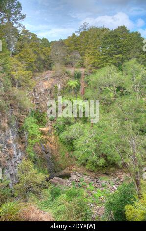 dry Paranui falls at New Zealand Stock Photo - Alamy