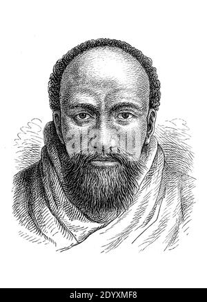Types of Asian peoples, man from Dravidian people / Typen asiatischer ...
