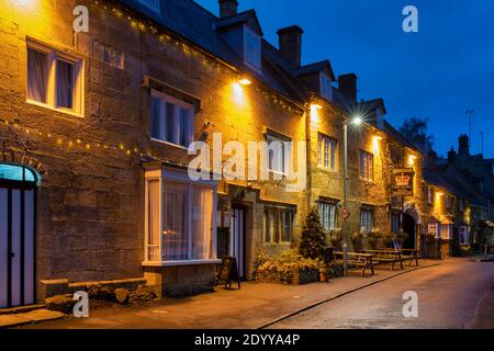 The Crown Inn and Hotel, Blockley, Gloucestershire, England, UK Stock ...