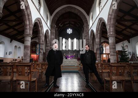 Paster Mick Flemming (Left) and Father Alex Frost of St Matthews Church ...