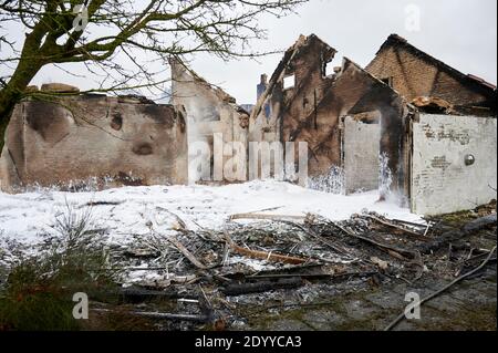 Gjerlev, Denmark, Sunday 28th December 2020: Early this morning, the ...