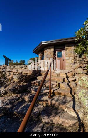 Observation tower built by the CCC at Massai Point in Chiricahua ...