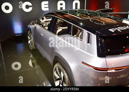 All-electric Fisker Automotive Ocean crossover vehicle, with solar ...
