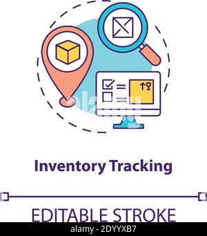 Inventory tracking abstract concept vector illustration Stock Vector ...