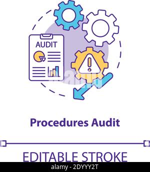 Procedures audit concept icon Stock Vector Image & Art - Alamy