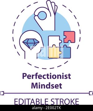 Perfectionist mindset concept icon Stock Vector Image & Art - Alamy