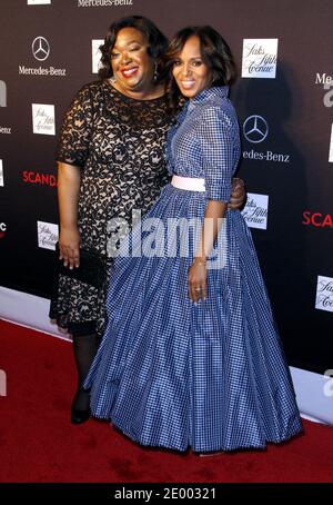 Shonda Rhimes and Kerry Washington attend the 26th Annual GLAAD Media ...