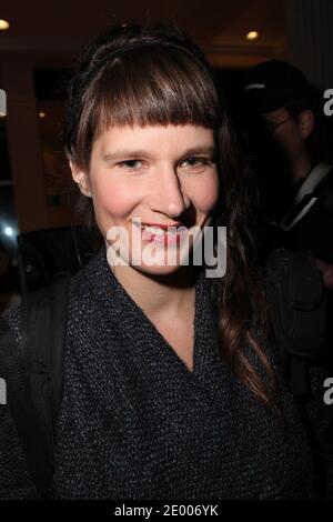 Camille arrives at the taping of the TV Show Vivement Dimanche held at ...