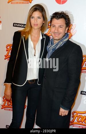 Isabelle Funaro and Michael Youn attending new Disney attraction ...