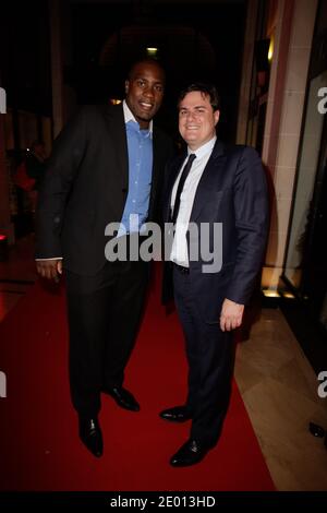 EXCLUSIVE - Teddy Riner and Benjamin Cymerman attending the Christmas ...