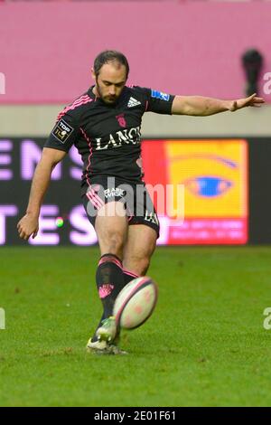 Stade Francais's Julien Dupuy during the Top 14 rugby match Stade ...