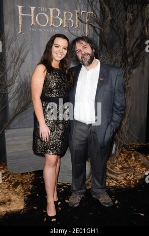 Peter Jackson and daughter Katie Jackson attend the premiere of Warner ...