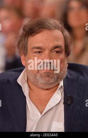Didier Bourdon at the taping of Vivement Dimanche on October 2, 2013 in ...