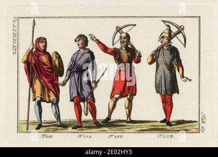 antique slingshot from the Middle Ages Stock Photo - Alamy