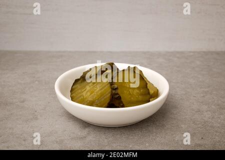 Pickle cucumber on white background Stock Photo - Alamy