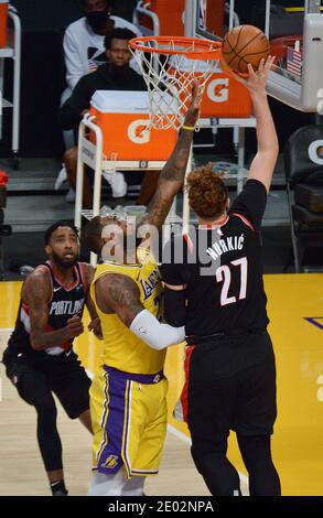 Portland Trail Blazer's Jusuf Nurkic poses for photos during the NBA ...