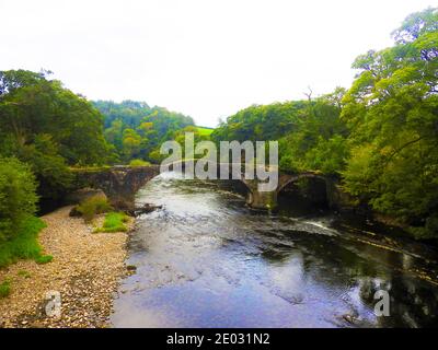 Cromwell`s Bridge, Forest of Bowland, Lancashire, England, UK Stock ...