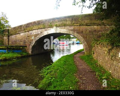 A bridge on the lancaster canal Stock Photo - Alamy