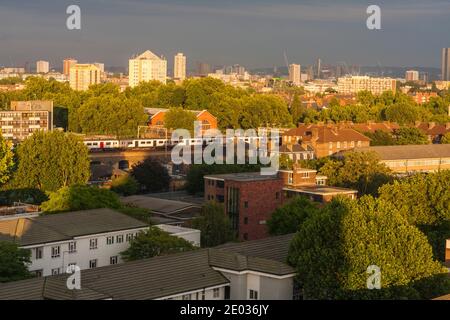 Rooftop view of the houses and apartments at Tower Hamlets/Hackney ...