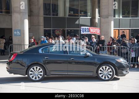 General public attending Rob Ford funeral, Toronto, Canada-March 2016 ...