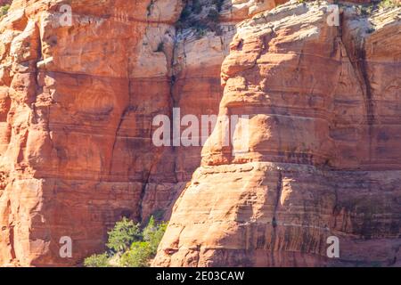 Red rock cliff face backgrounds from Sedona Arizona Stock Photo - Alamy