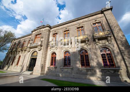 Chapultepec Castle on Chapultepec Hill in Chapultepec Park, Mexico City ...