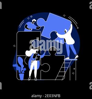 Dedicated team abstract concept vector illustration Stock Vector Image ...