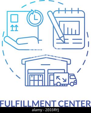 Fulfillment center concept icon Stock Vector Image & Art - Alamy