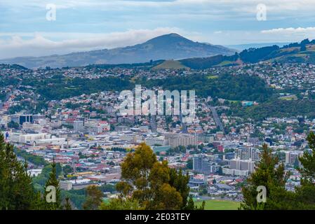 Aerial view of downtown Dunedin, New Zealand Stock Photo - Alamy