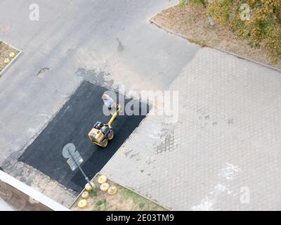 The Architecture backgrounds and objects. Sidewalk. Repair work ...