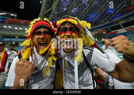 Fans of Germany cheer during the FIFA World Cup 2026 Group E match ...