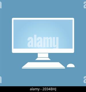 computer icon. Modern technology device screen. Flat pc symbol. Vector ...