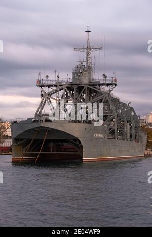 A rescue vessel Kommuna. The oldest warship in the world Stock Photo ...