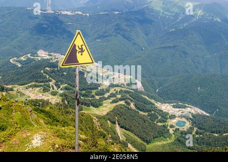 High Accident Zone road sign Stock Photo - Alamy