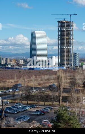 View over Sofia Bulgaria outskirts and soon to be the highest ...