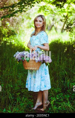 Beautiful greeting card for 8 March with bouquet of tulips on beige ...