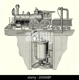 A steam powered locomotive on the train tracks in the Great Smoky ...