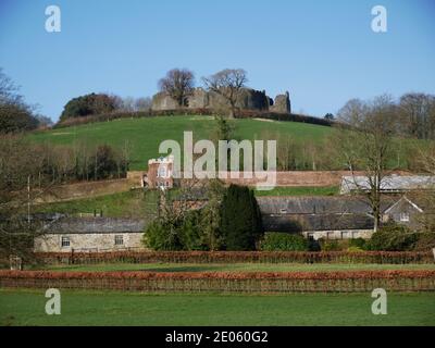 13th century Restormel Castle overlooks the 16th century Restormel ...