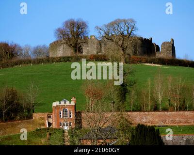 13th century Restormel Castle overlooks the 16th century Restormel ...