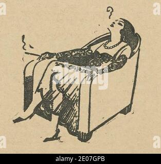 Leblanc - Le Cabochon d’émeraude, 1930 (page 1 crop Stock Photo - Alamy