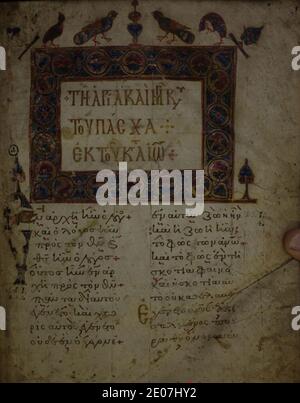 Lectionary 240 GA 0001a Stock Photo - Alamy